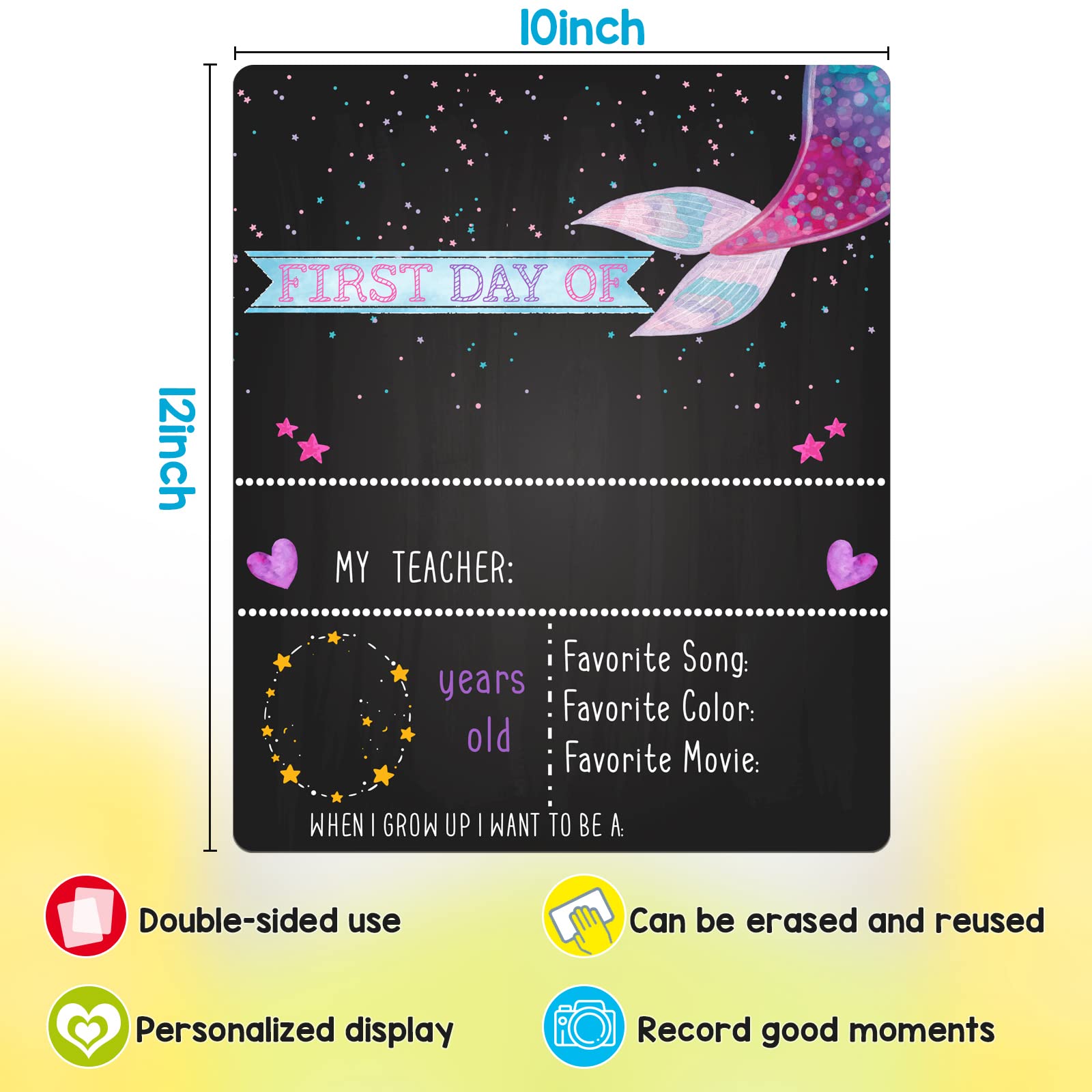 Snapklik.com : First & Last Day Of School Chalkboard, First/Last Day Of ...