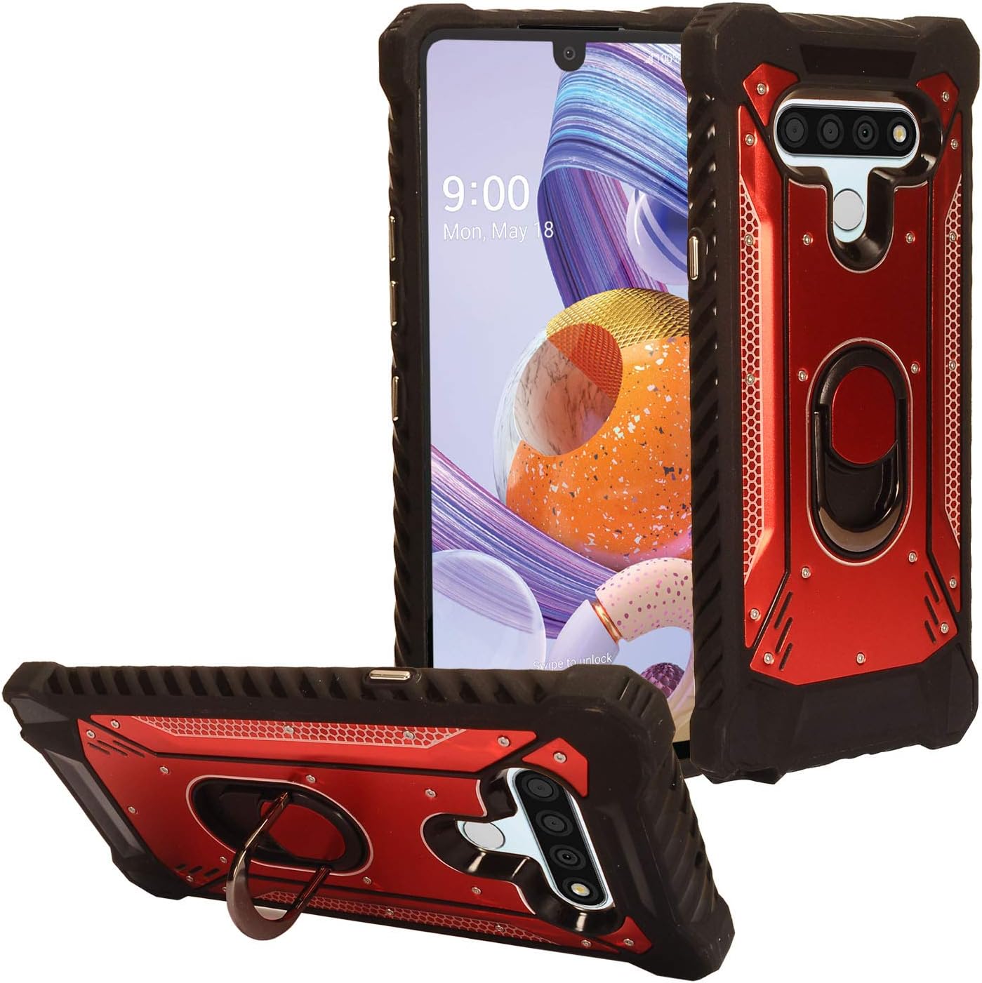 Amazon.com: CELZEN - for LG Stylo 6 LM-Q730 (2020) - Aluminum Metal ...