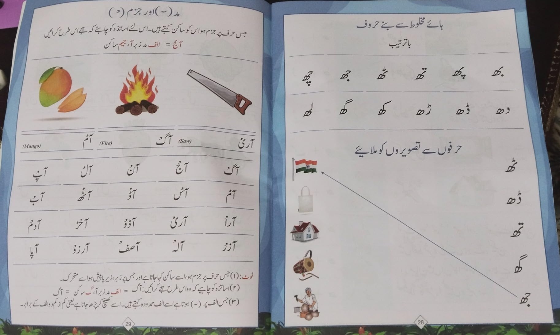 Buy Urdu alphabets for kids with Writing Book B / Urdu learning books ...