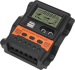 Amazon.com: Solar Controller, Solar Panel Regulator Dual USB Ports PWM ...