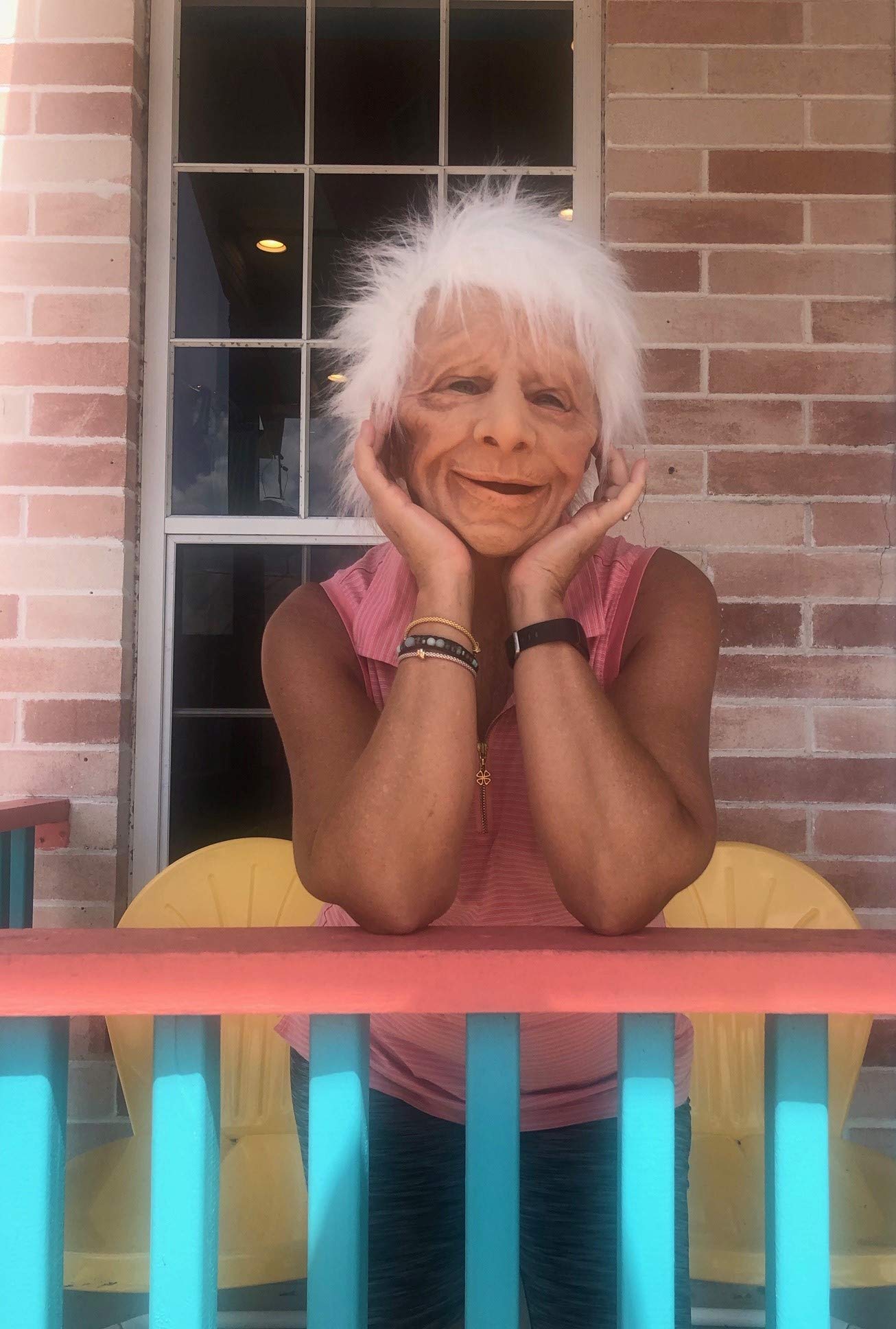 Zagone Studios Aunt Kathy Mask, Old Lady Woman Female Latex Mask Beige ...