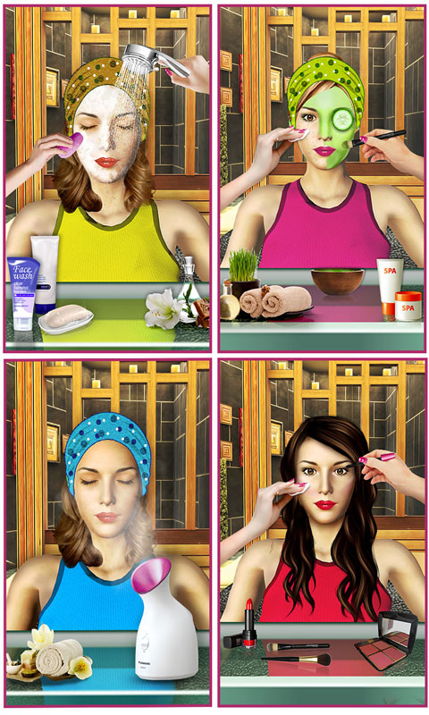 Beauty Spa Salon 3D, Make Up & Hair Cutting Games:Amazon.co.uk:Appstore ...