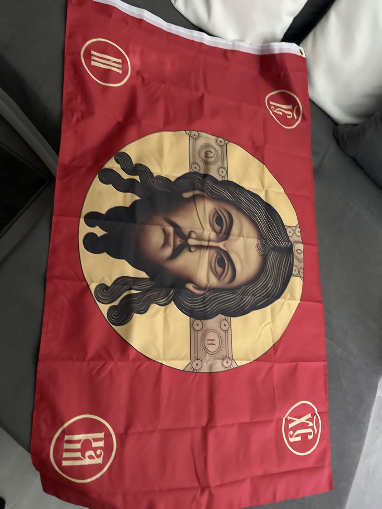 Fyon Jesus Imperial Gonfalon Christ Religion Faith Face Imperial ...