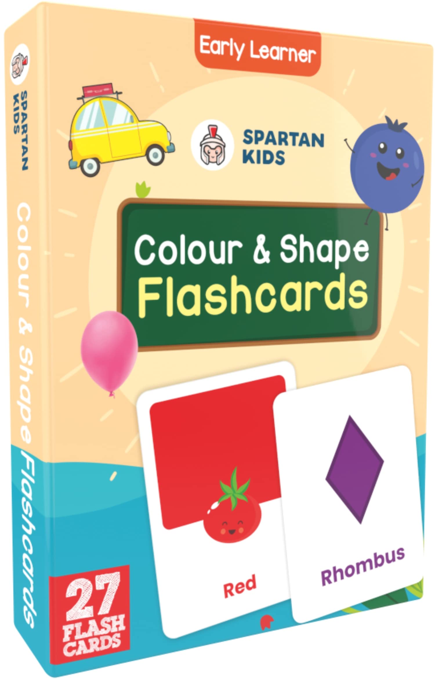 Buy SPARTAN KIDS® Colours & Shape Flash Cards for Kids | 27 Early ...