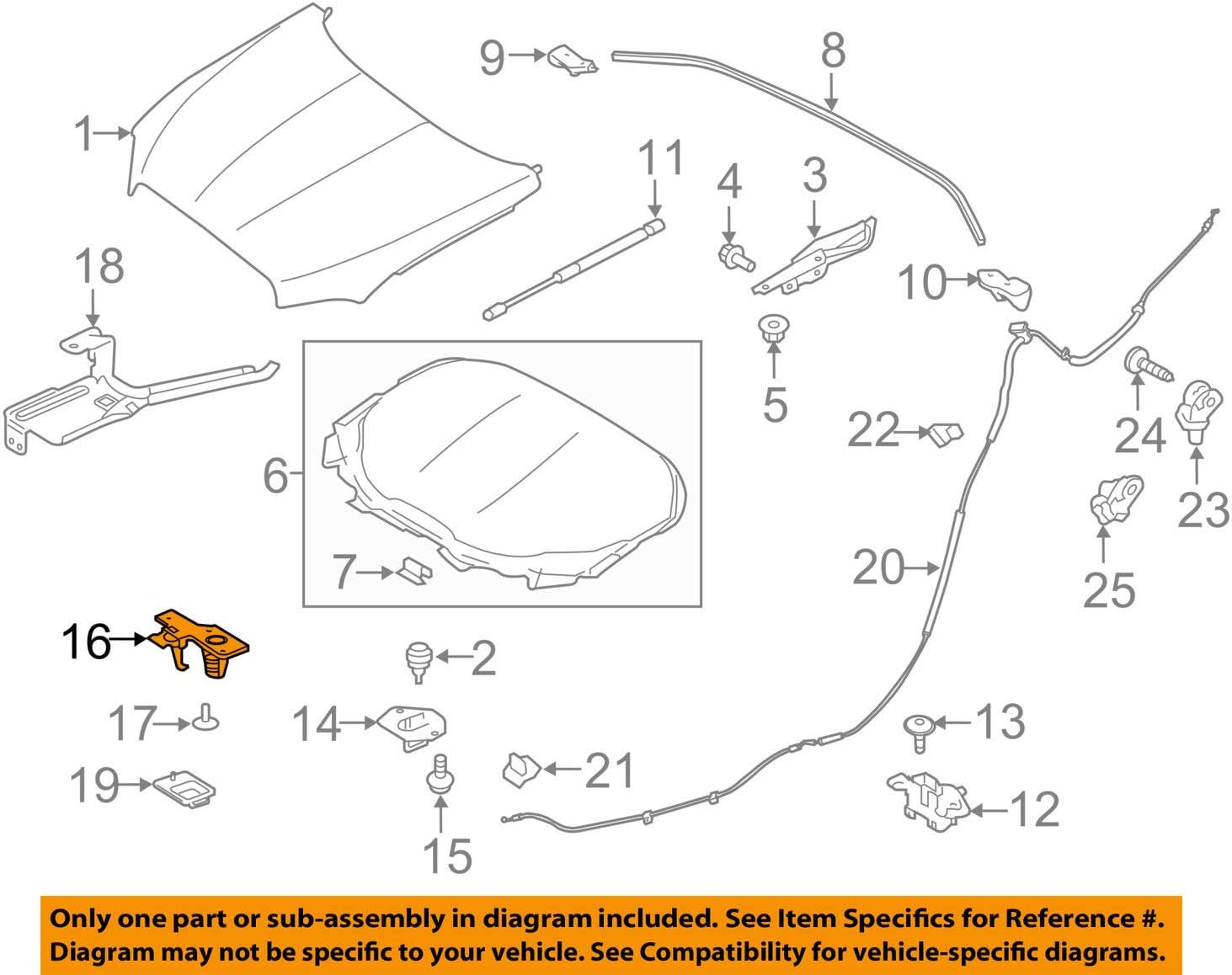 Amazon.com: Jaguar OEM 12-15 XJ Hood-Safety Catch Latch Lock C2D24409 ...