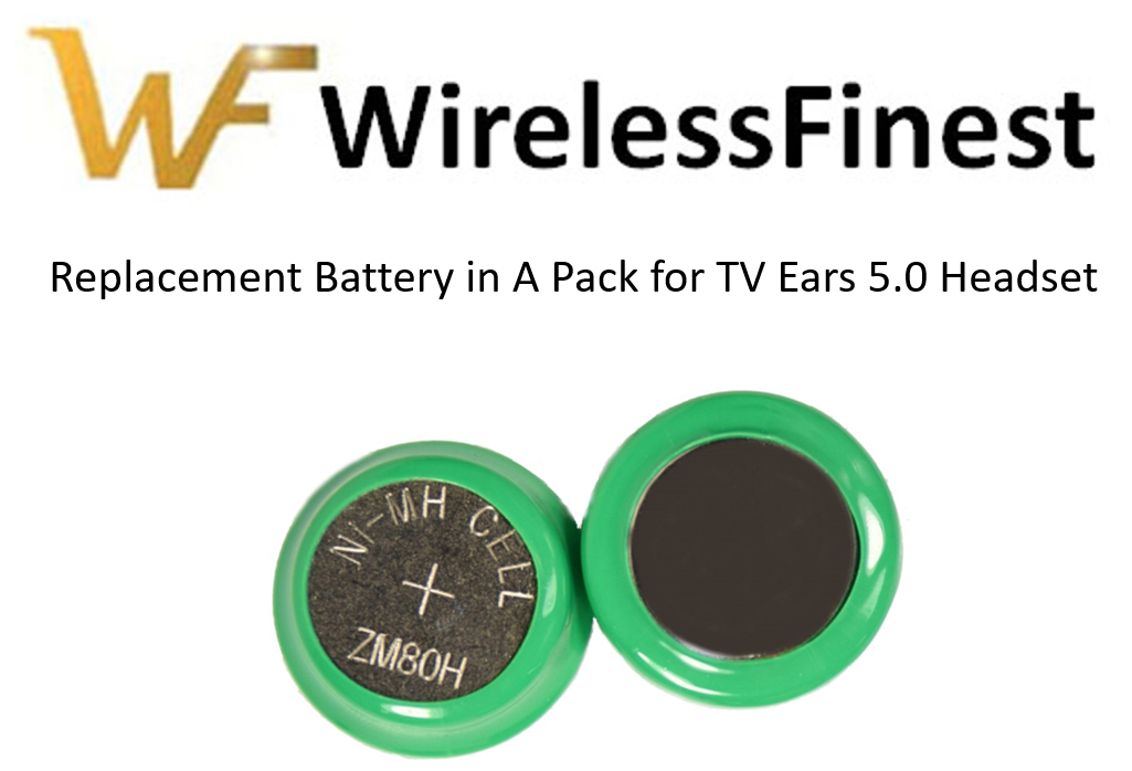 Watch Replacement Battery in A Pack for TV Ears Headset Ver. 5.0 on ...