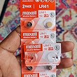 Maxell Genuinebattery LR41 AG3 LR736 392 392a 192 SR41 Button Coin Cell Battery - Pack of 10 ...