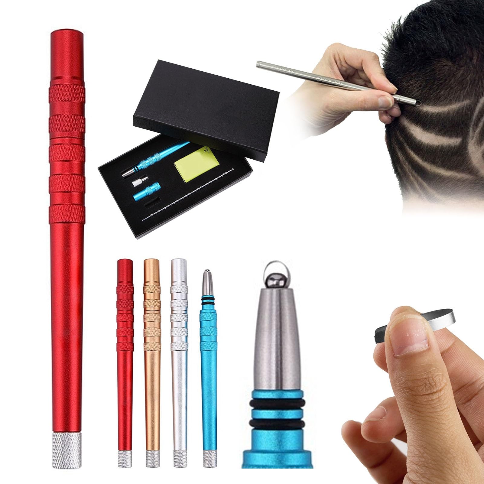 Amazon.com: Hair Carving Pen, Hair Engraving Pen, Stainless Steel Beard ...