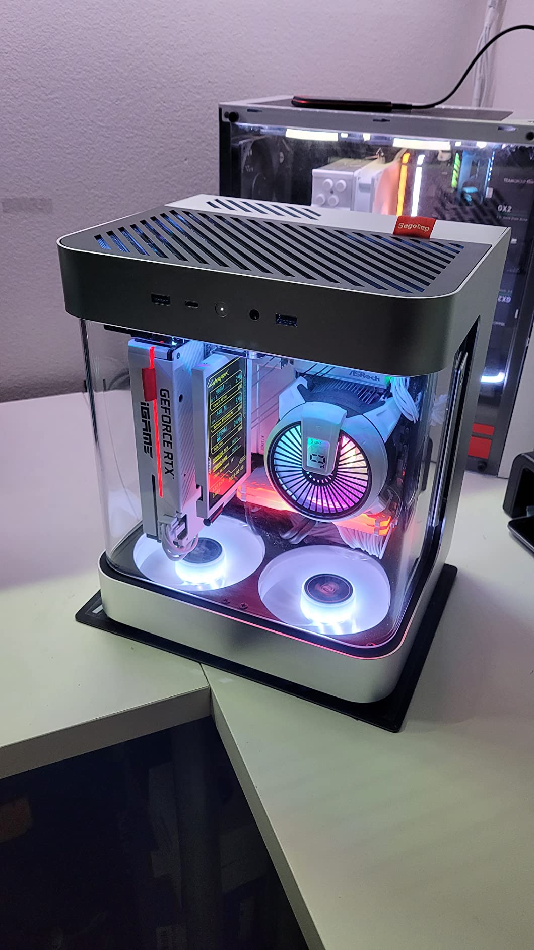 $47/mo - Finance Segotep Slath Mini ITX PC Gaming Computer Case, Double ...