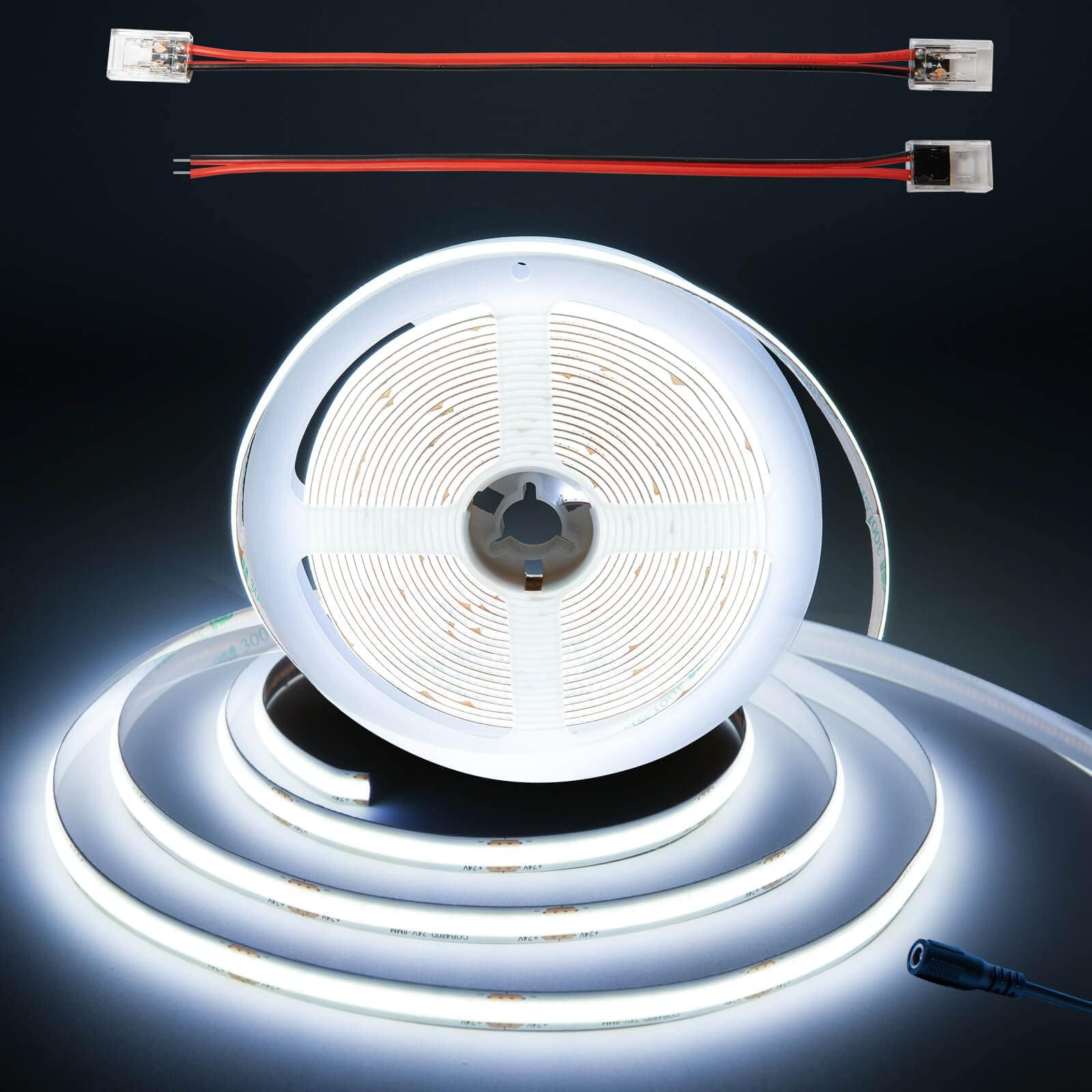 Amazon.com: GIDEALED 24V COB LED Strip Light 6000K 2400 LEDs Super ...