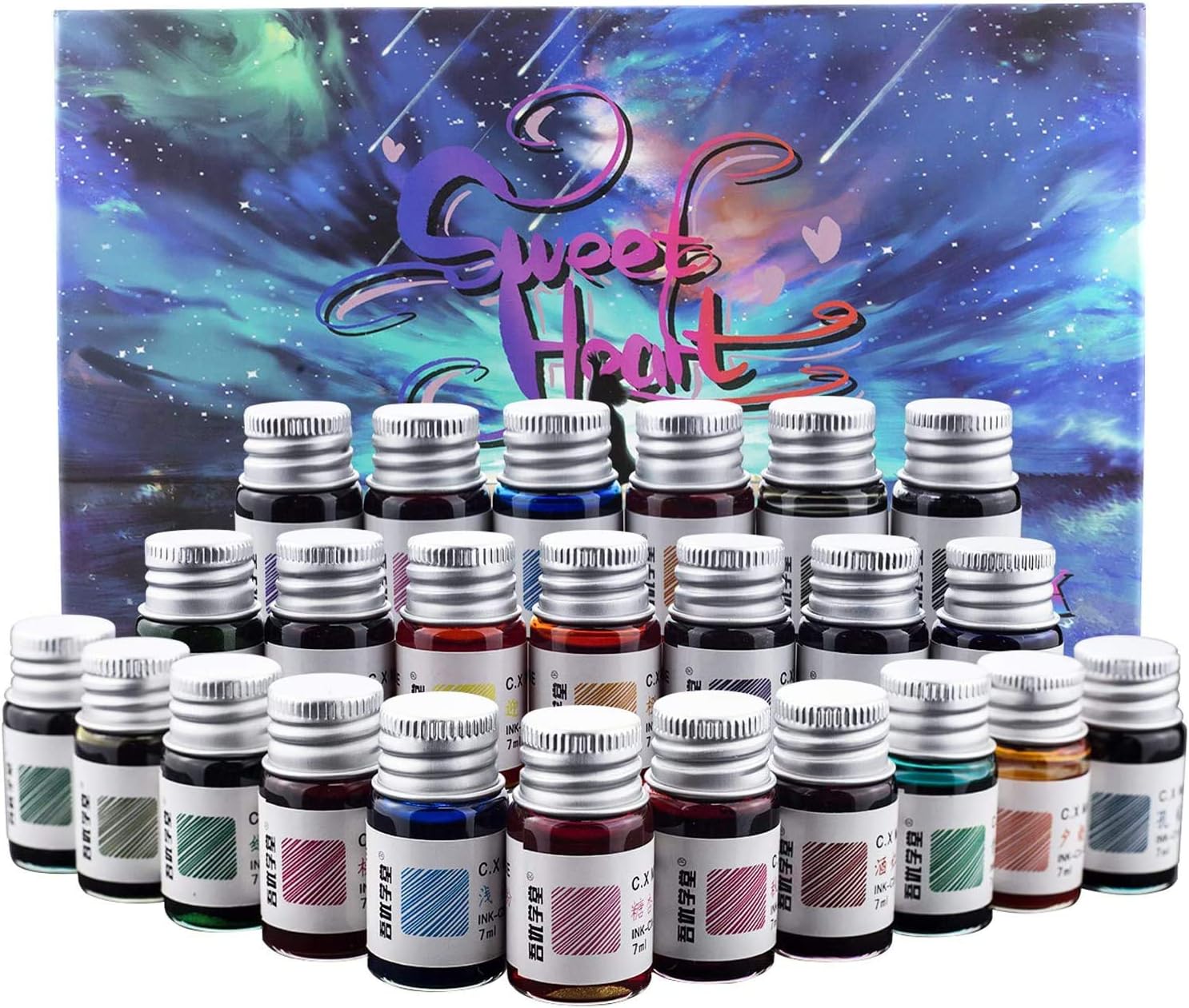 Amazon.com: AOMAYLL Drawing Inks,Calligraphy Inks, 12 Colorful Dip Pen ...