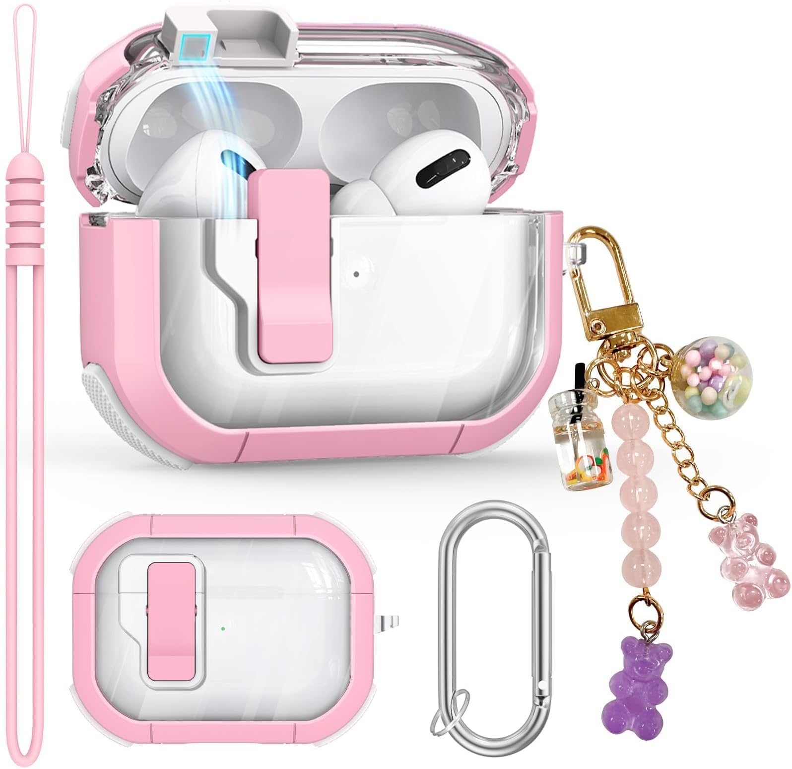 Amazon.com: Protective Case Cover for Airpods Pro Charging Case with ...