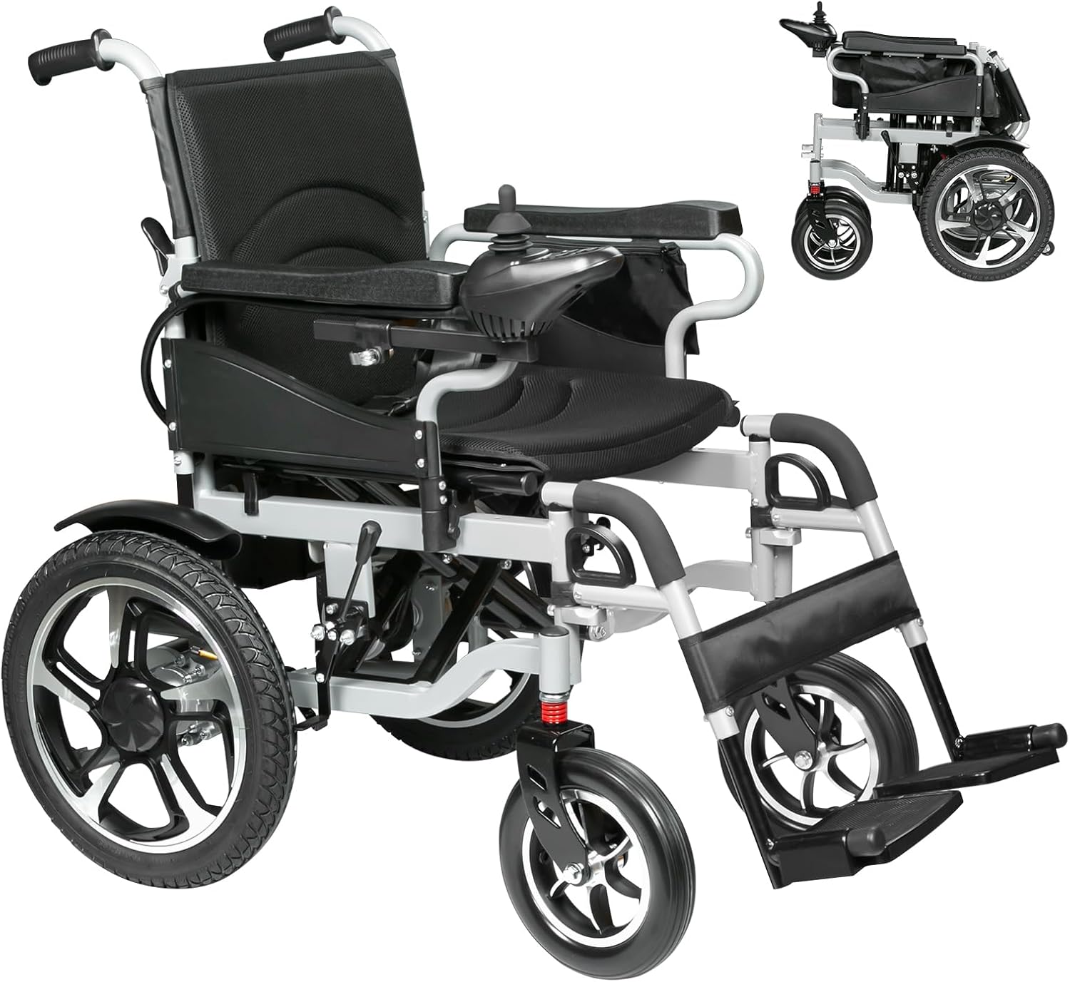 Amazon.com: Lightweight Electric Wheelchair for Adults, Foldable ...