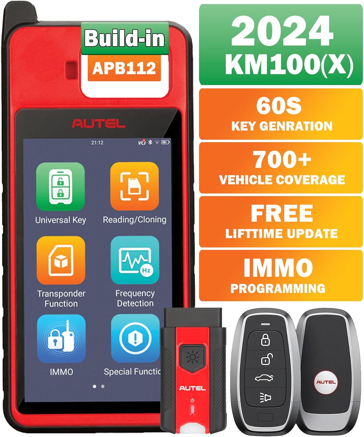 Autel MAxiIM KM100, Autel Key Fob Programmer, with 2 Sri Lanka | Ubuy