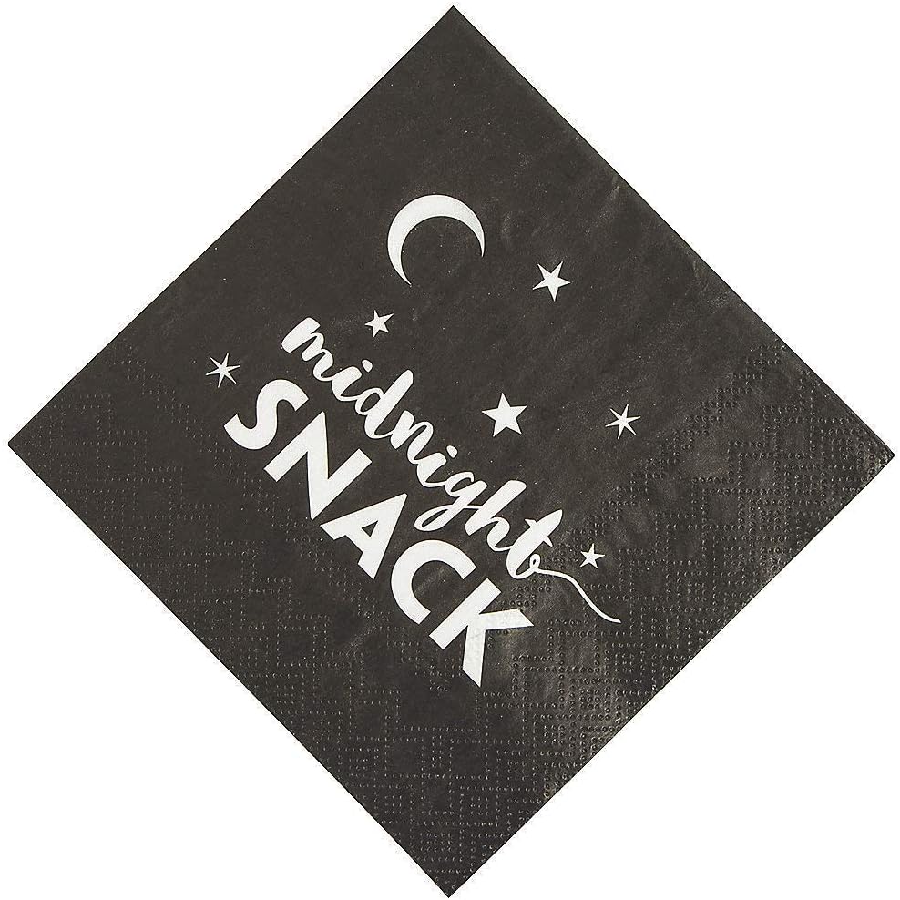 Amazon.com: Fun Express - Midnight Snack Napkins (16pc) for Wedding ...