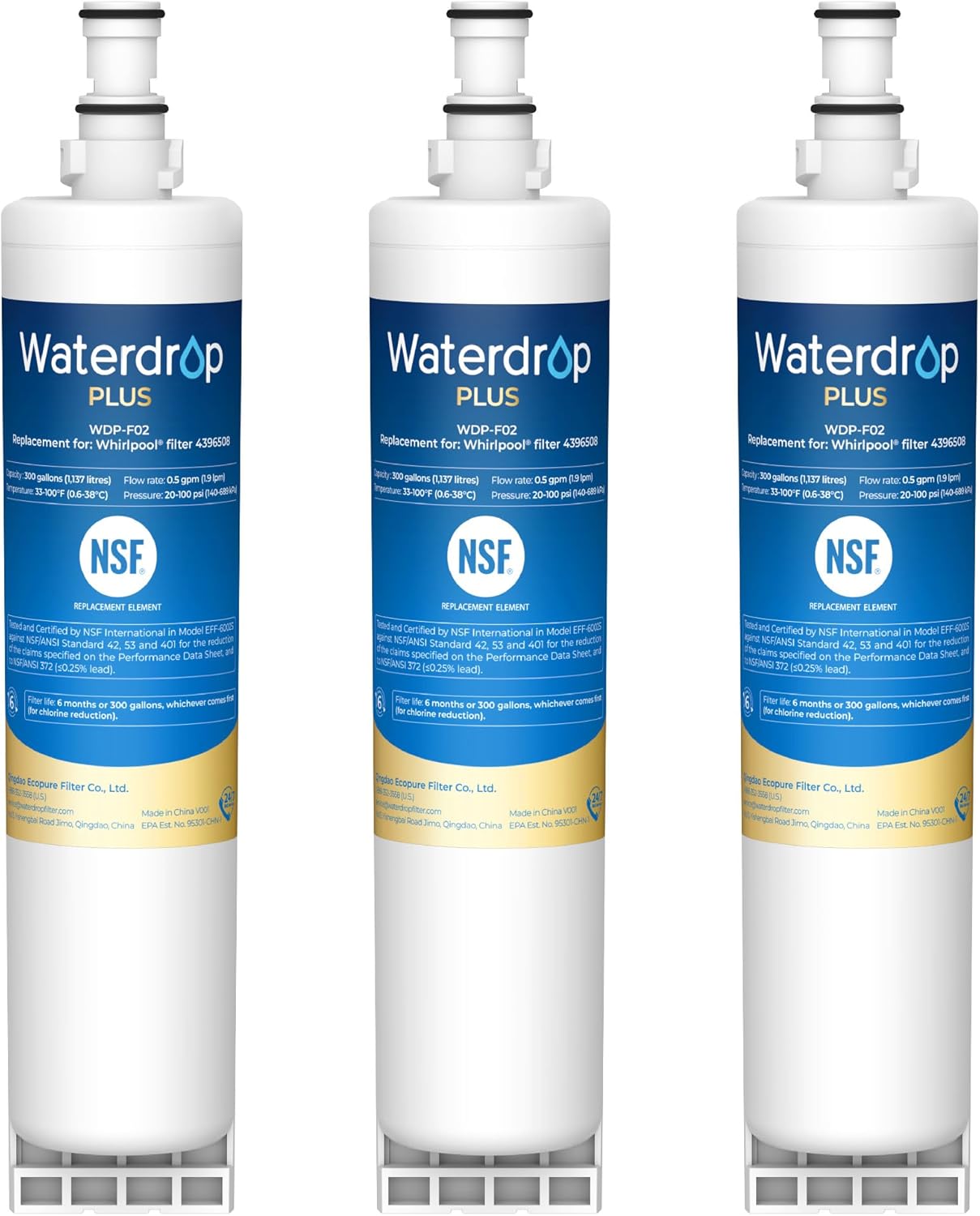 Amazon.com: Waterdrop Plus 4396508 Refrigerator Water Filter ...