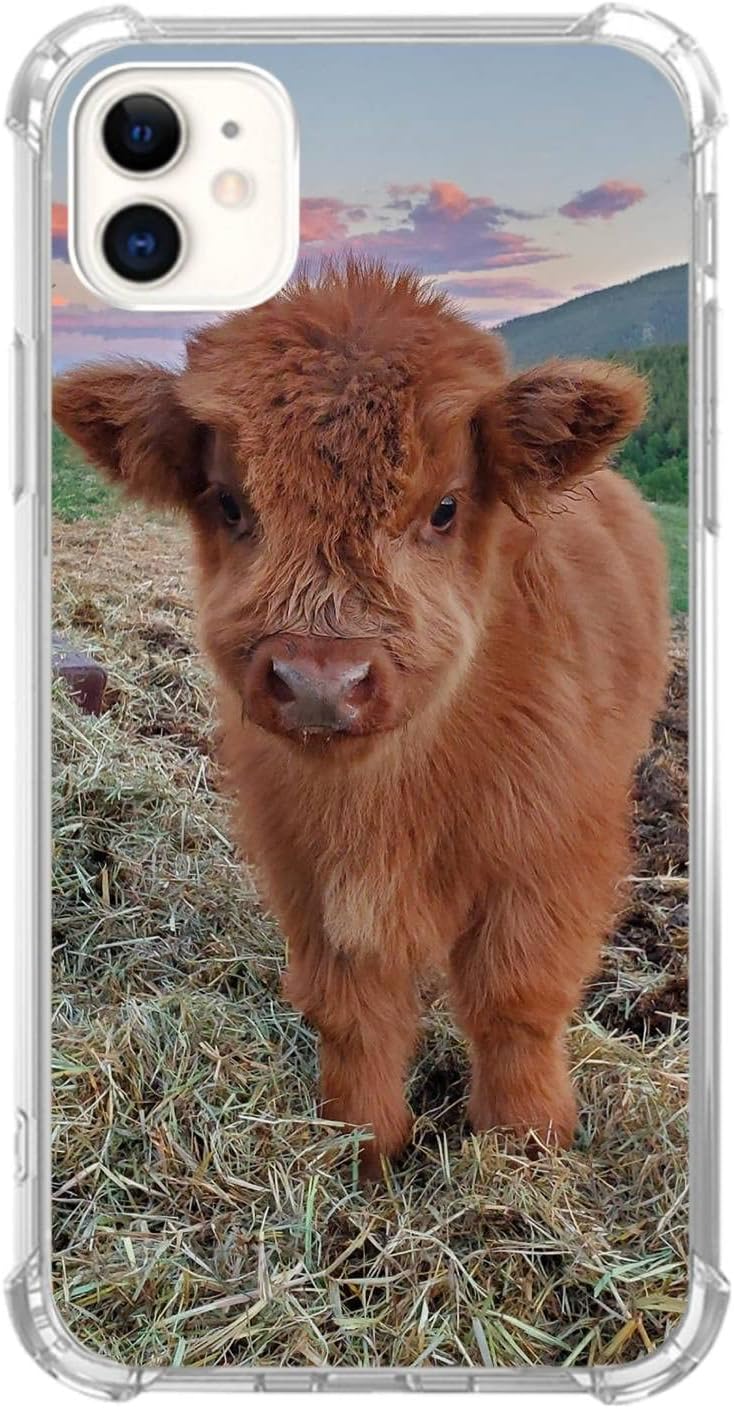 Amazon.com: Cow Print I Just Freaking Love Cows Floral Phone Cover for ...