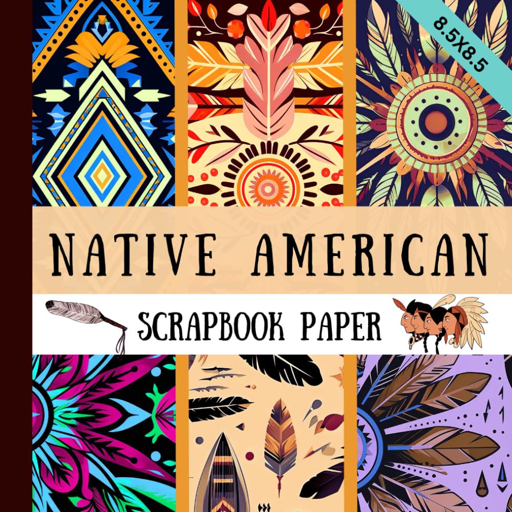 native american scrapbook paper: 17 designs 34 double sided beautiful ...
