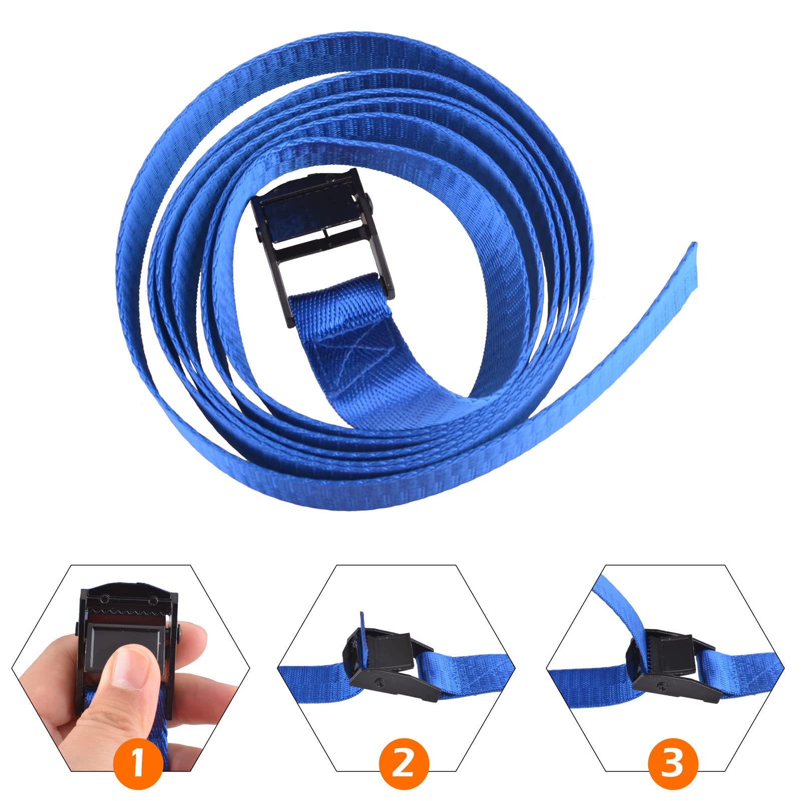 Snapklik.com : Tie Down Straps Lashing Straps Nylon Webbing