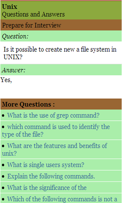 Learn Unix Interview Q A:Amazon.com:Appstore for Android