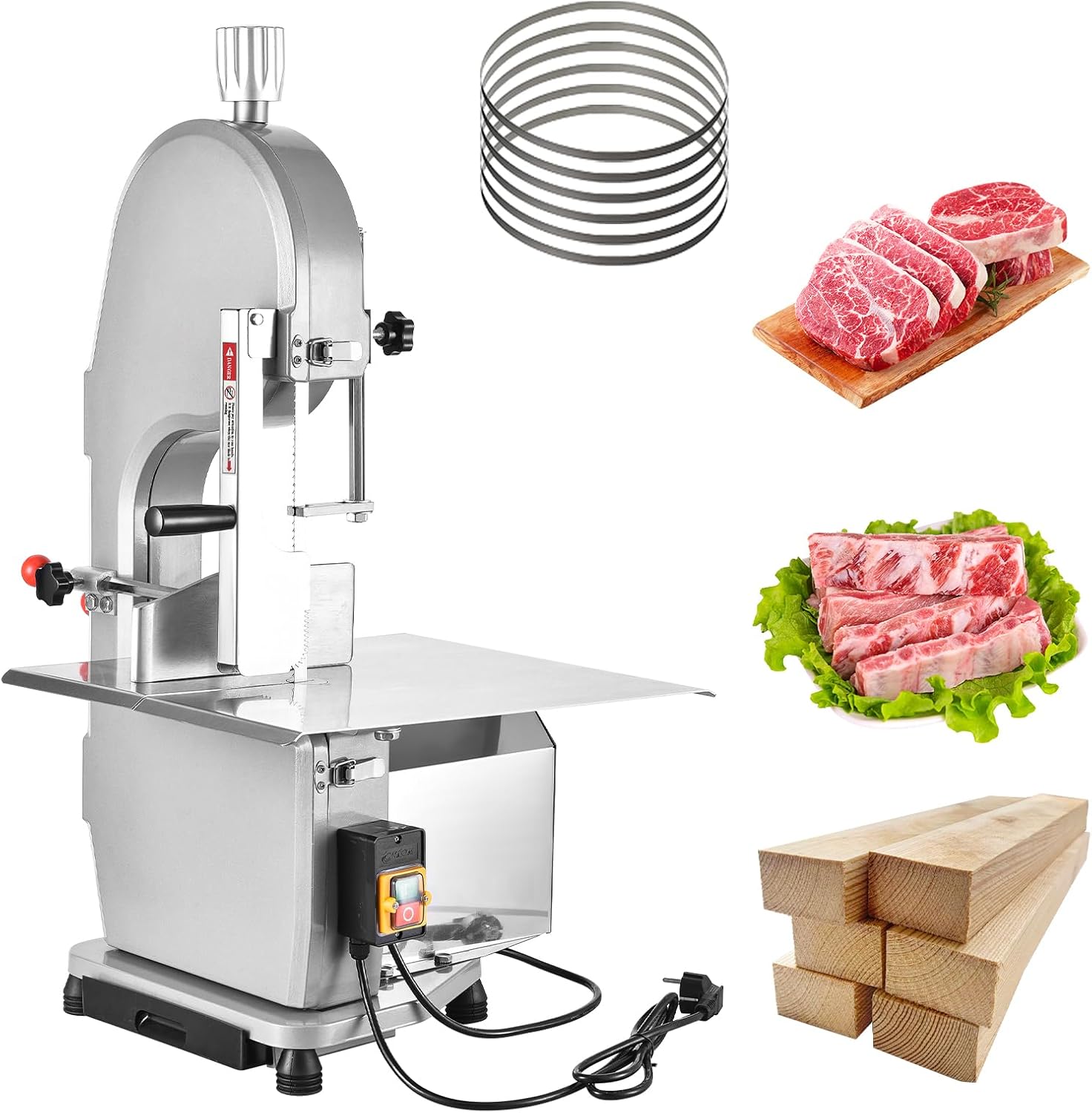 1500W Electric Bone Saw Machine Commercial Electric Meat Bandsaw for ...