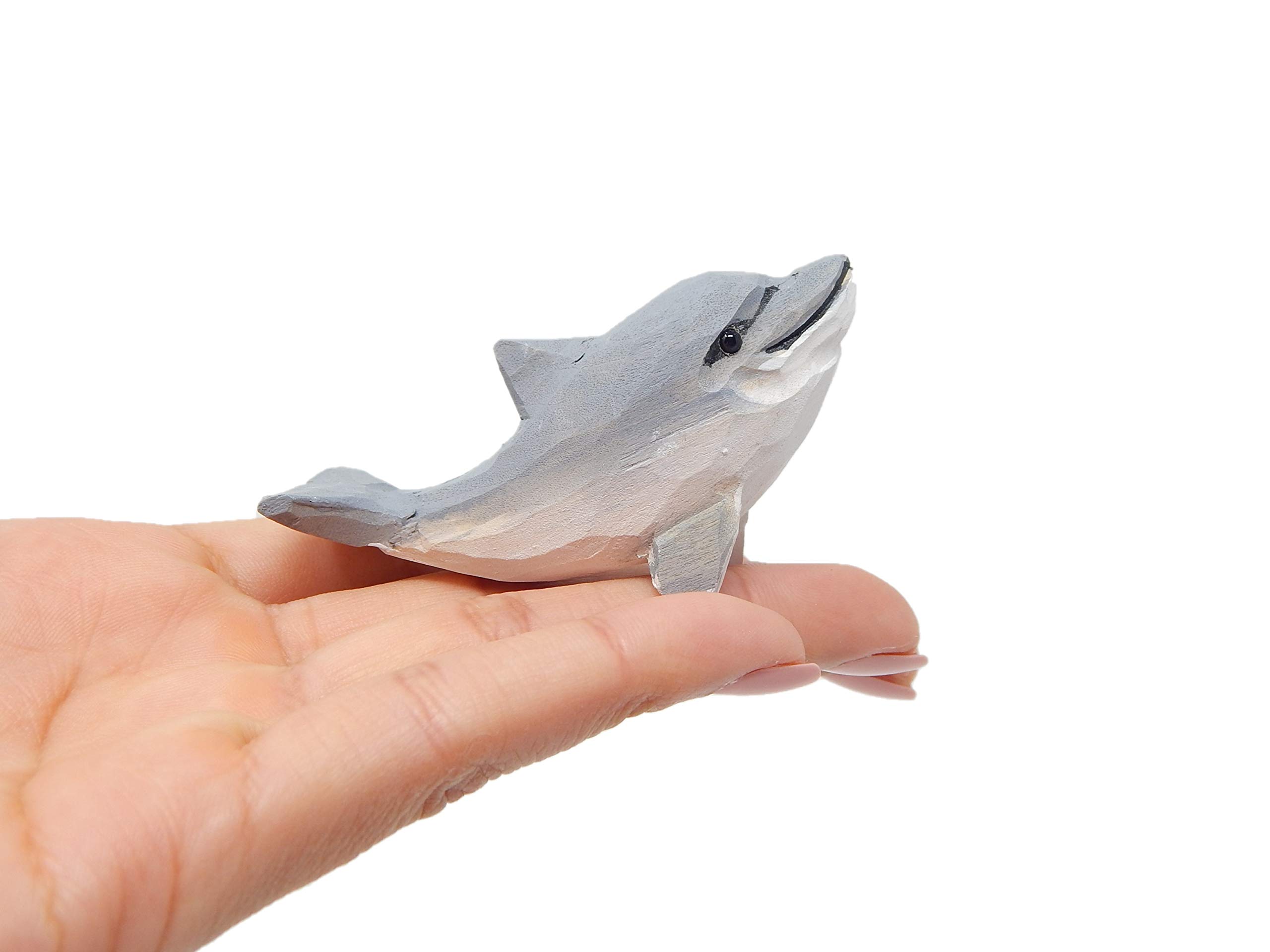 Amazon.com: Dolphin Handmade Figurine Statue Miniature Common ...