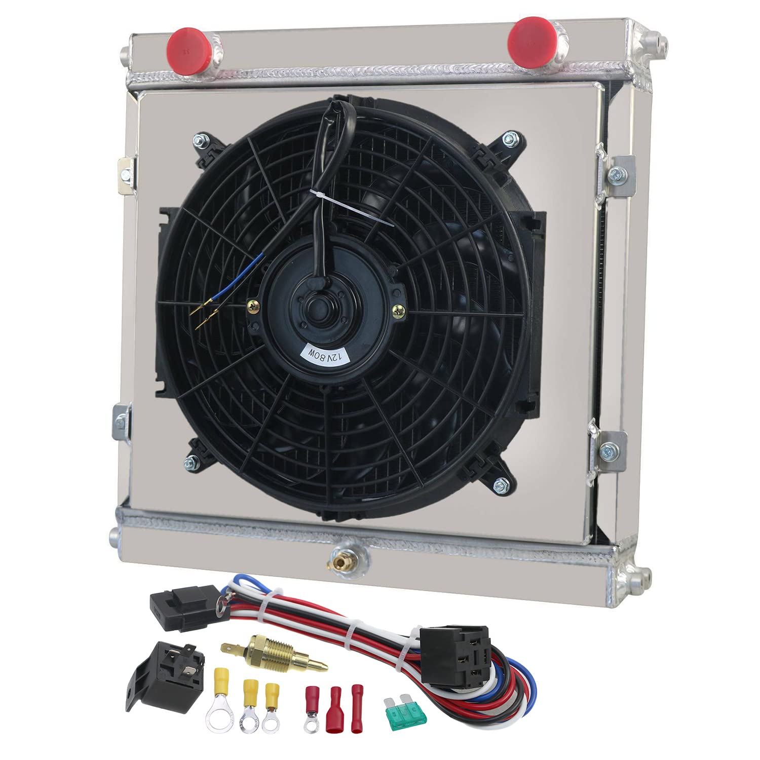 Amazon.com: AluKuhler Aluminum Radiator for Double Pass Dragster ...