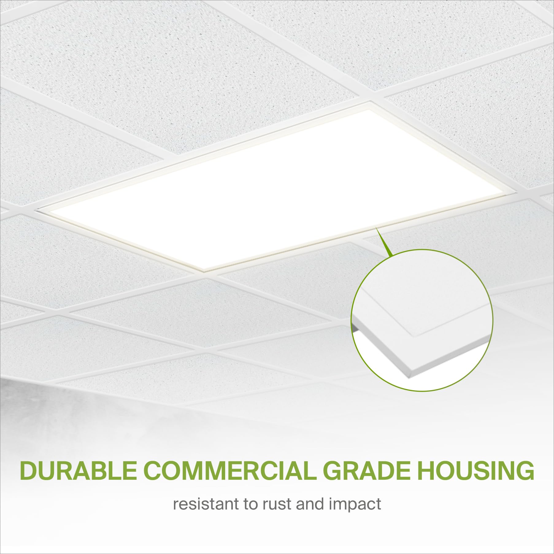 Snapklik.com : 6 Pack 2x4 LED Flat Panel Light - 30/40/50W UL DLC ...