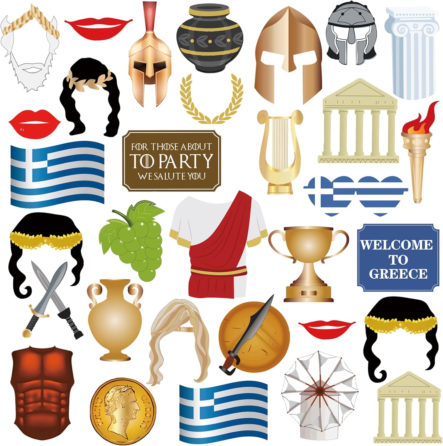 Amazon.com: Greek Decor - Greek Party Decorations Toga Party ...