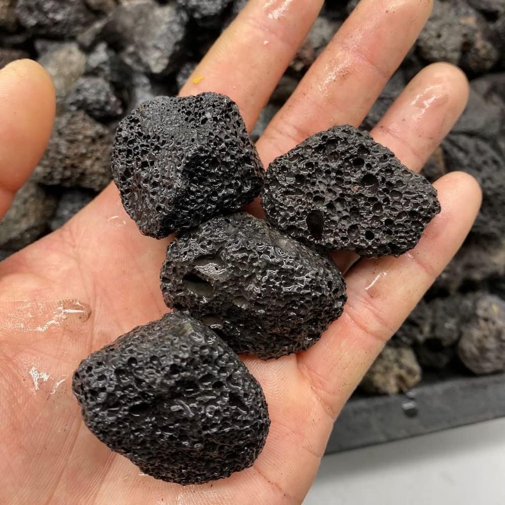 Amazon.com: 50g/Pack Natural Porous Volcanic Rock Original Stone Geode ...