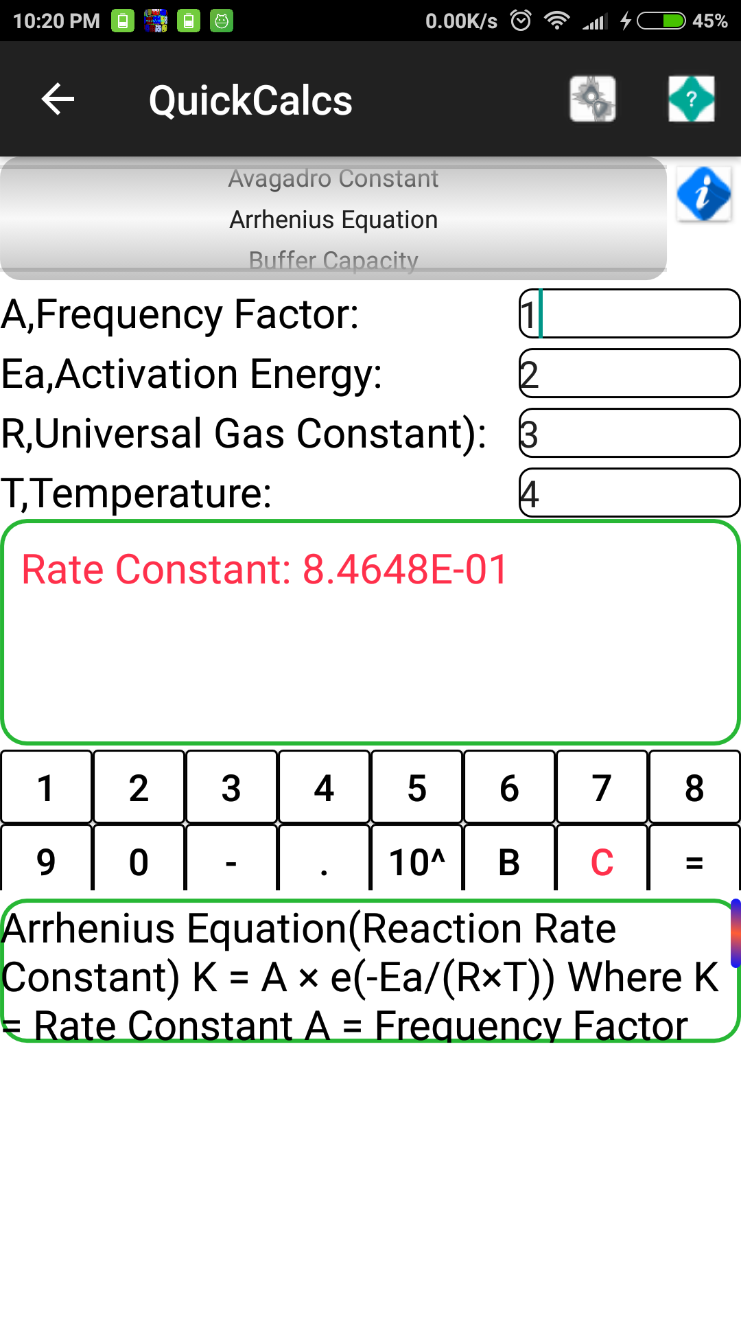 Chemical/Engineering Tools - ChemMathsDroid - App on Amazon Appstore
