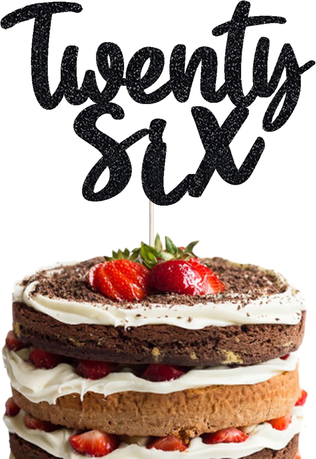 Amazon.com: Happy 26th Birthday Cake Topper twenty six Birthday Cake ...