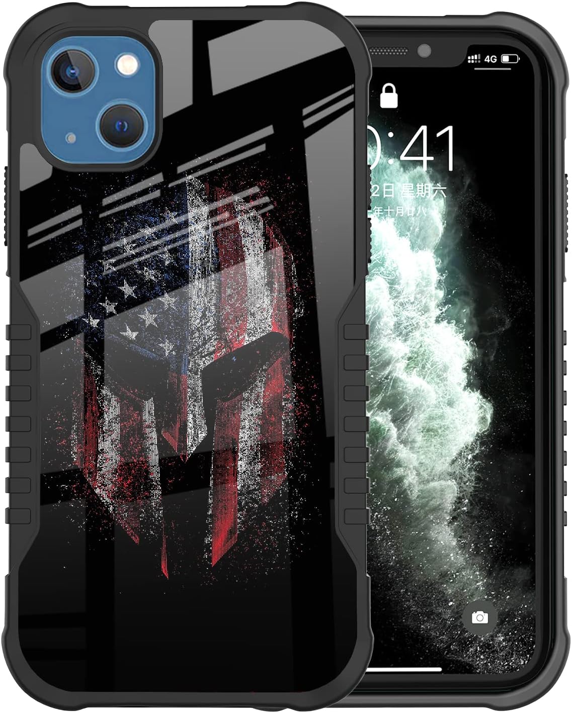 Amazon.com: DJSOK Case Compatible with iPhone 14, Classic American Flag ...