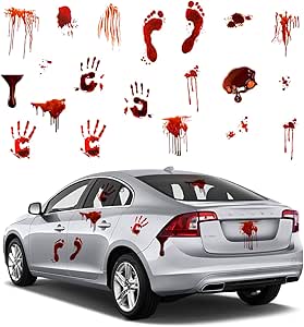 Amazon.com: Fogfar 1 PC Rear Windshield Car Sticker, Bloody Dripping ...