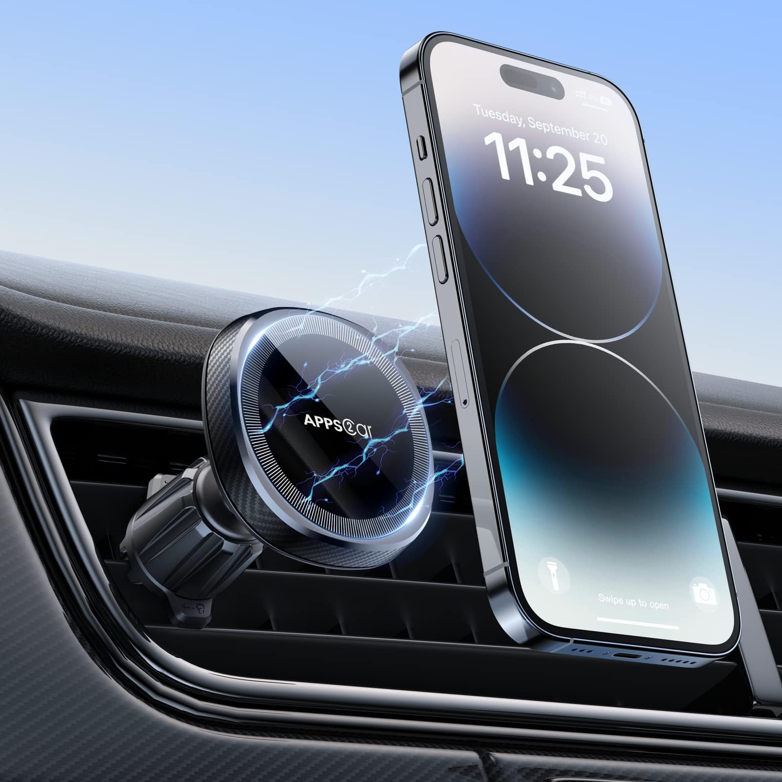 APPS2Car Magsafe Car Mount - Magnetic Phone Holder for Cars, Compatible ...