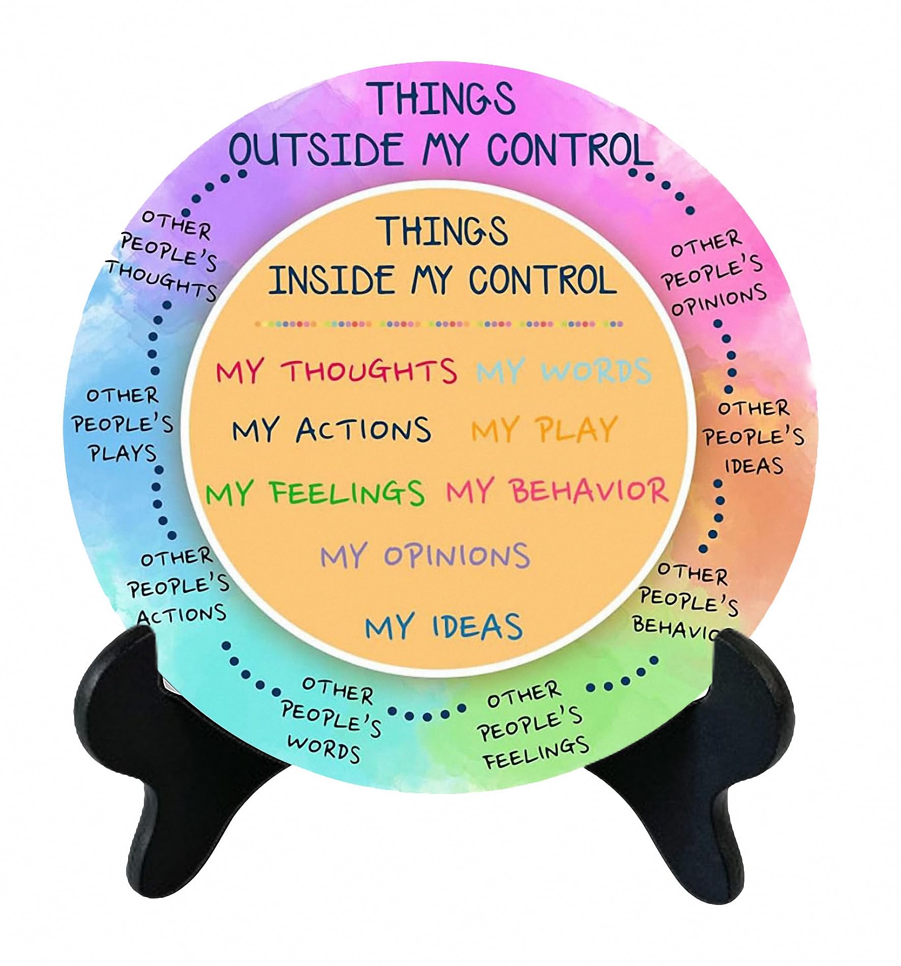 Amazon.com: Things I Can Control Therapy Office Desk Decor Mental ...