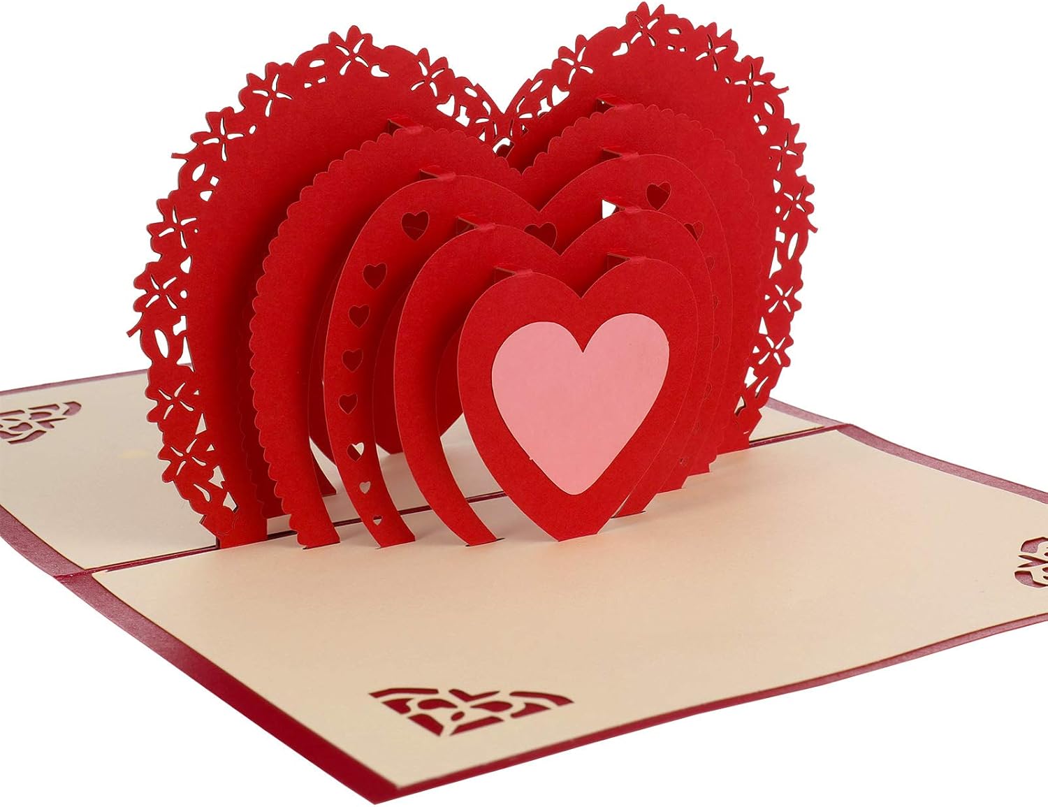 Amazon.com : FANKUTOYS Mother's Day Gift Card Heart Pop Up Card, 3D ...