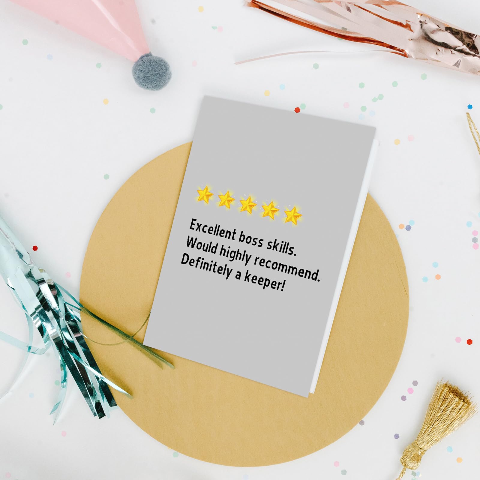 Snapklik.com : Funny Bosss Day Card For Leader Manager, Thank You Card ...