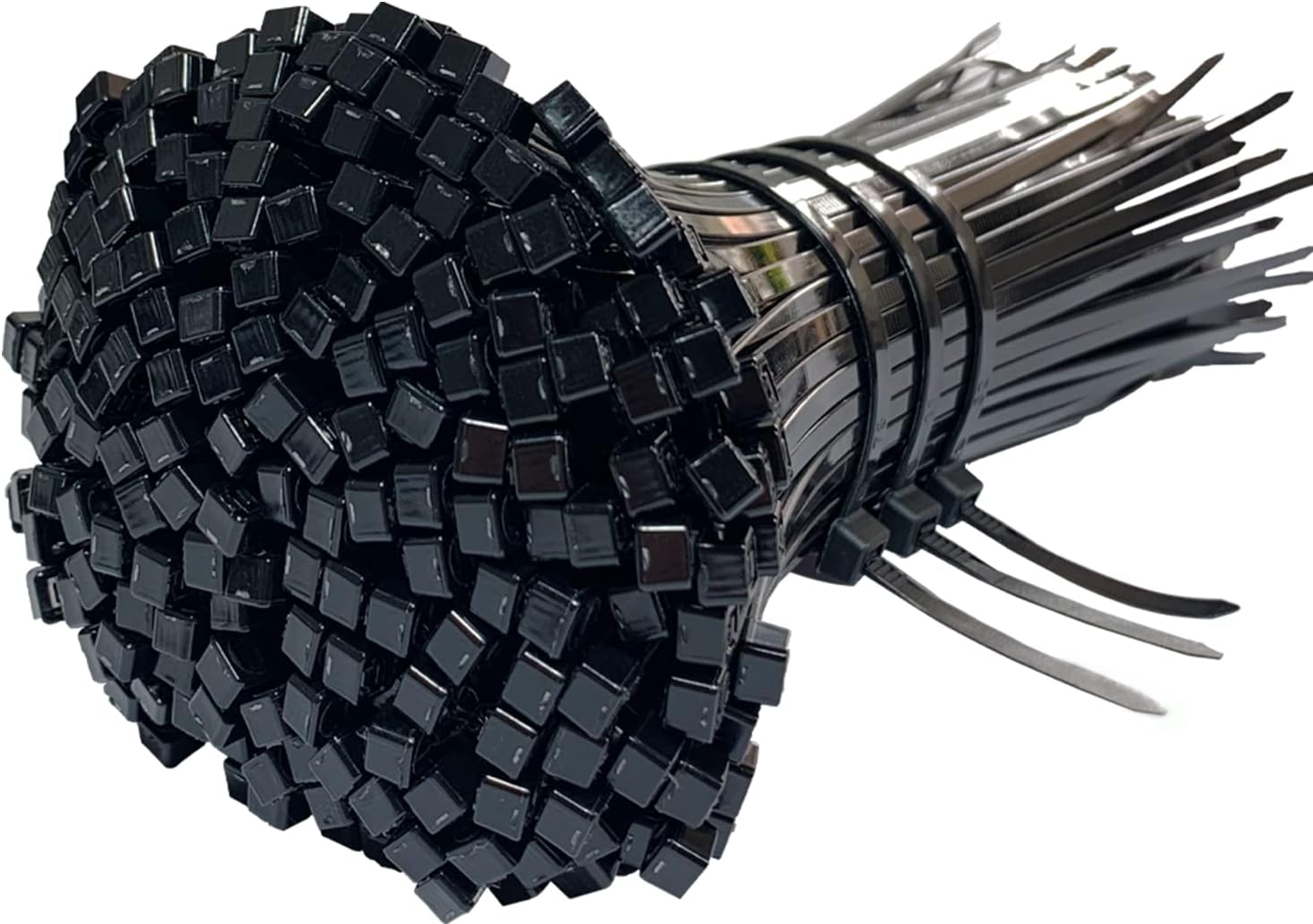 Amazon.com: Cable Zip Ties 100 Pack Black Nylon Heavy Duty 8 Inch ...