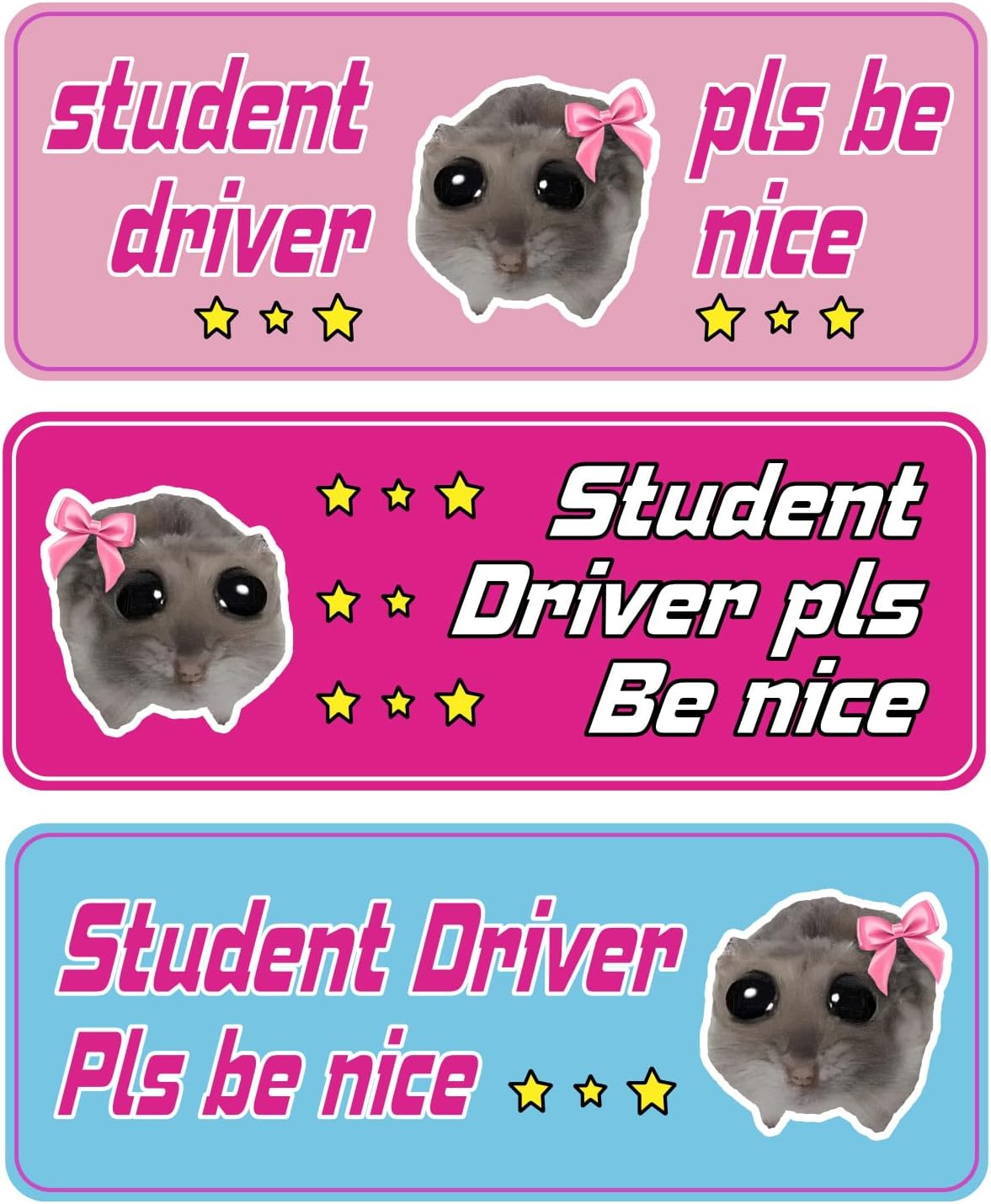 Amazon.com - StickerTalk Pink Screaming Parent Student Driver Magnet ...