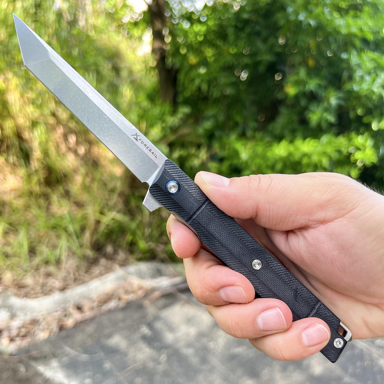 Snapklik.com : FORESAIL Flipper Pocket Folding Knife,DC53 Steel Blade ...