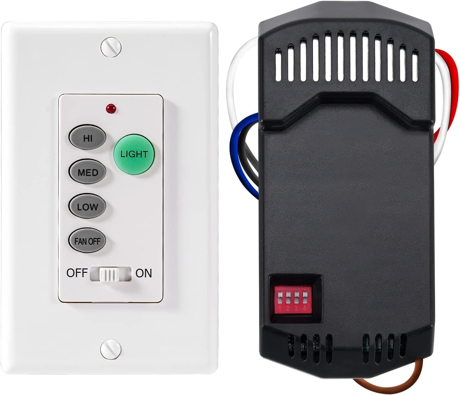 Amazon.com: Universal UC9050T Ceiling Fan Wall Remote Control Kits with ...