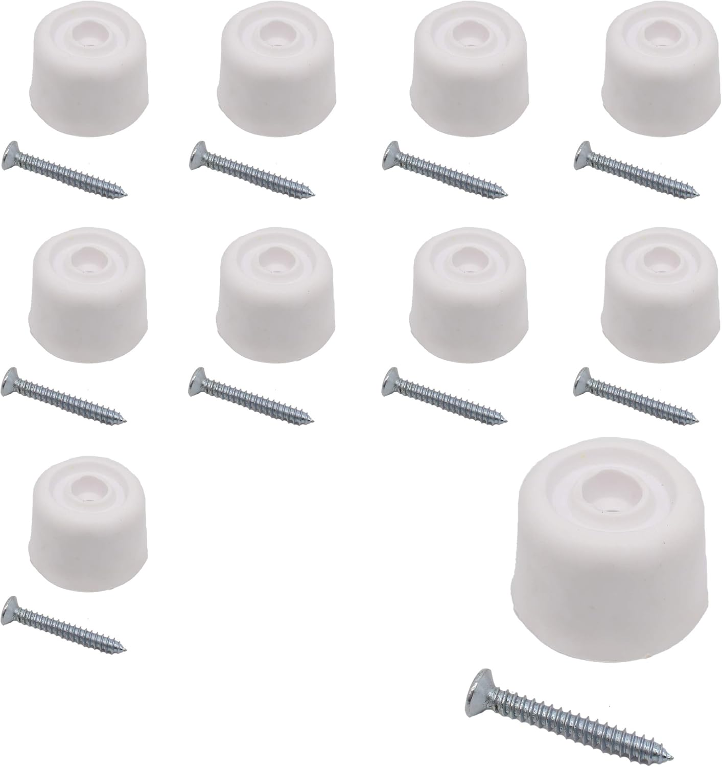 Rubber Door Stop White Pack of 10 : Amazon.co.uk: DIY & Tools