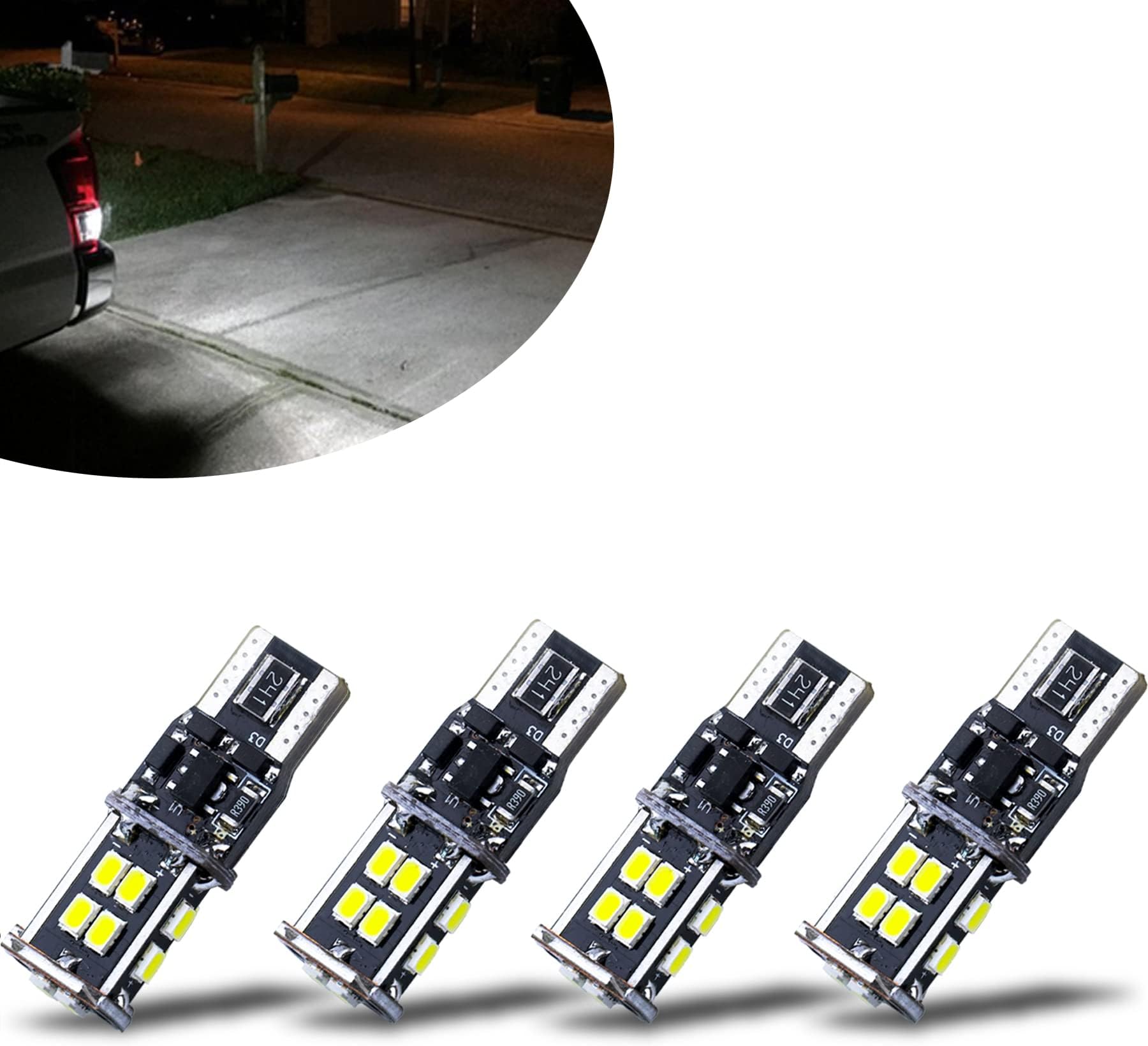 Amazon.com: LUYED 912 921 LED Bulbs Brake Lights Xenon White High Power ...