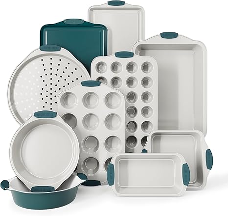 Amazon.com: Country Kitchen Nonstick Stackable Bakeware Set - Heavy ...