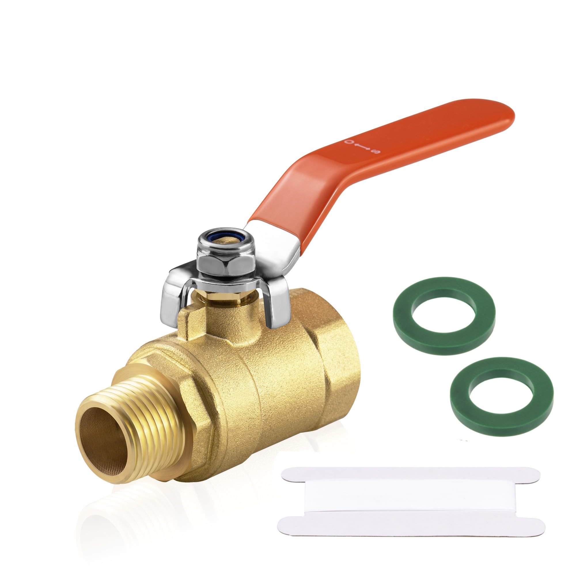 Amazon.com: Brass Garden Hose Shut Off Valve Ball Valve Hose Bibb Valve ...
