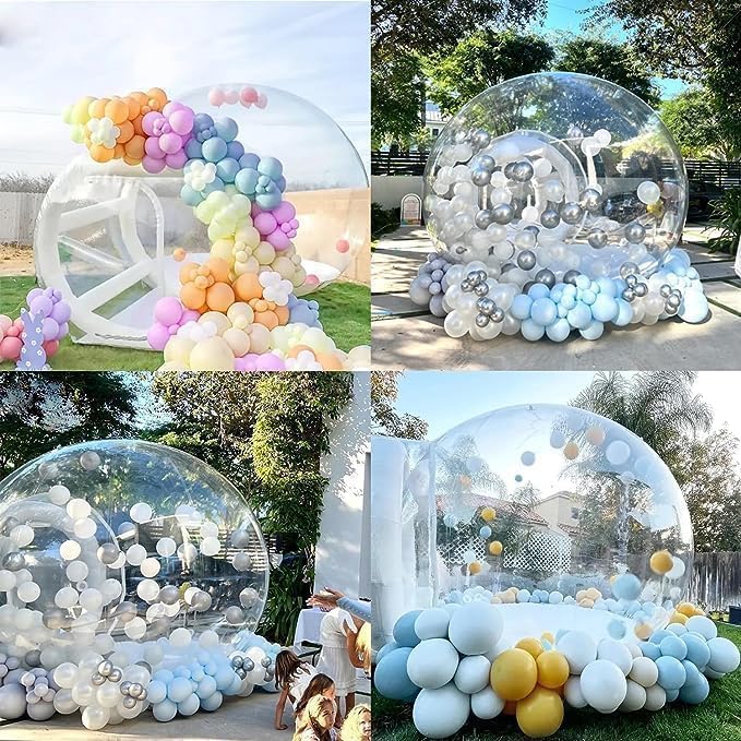 Casa de burbujas inflable con soplador de 750 W, bomba de mano de 550 W ...