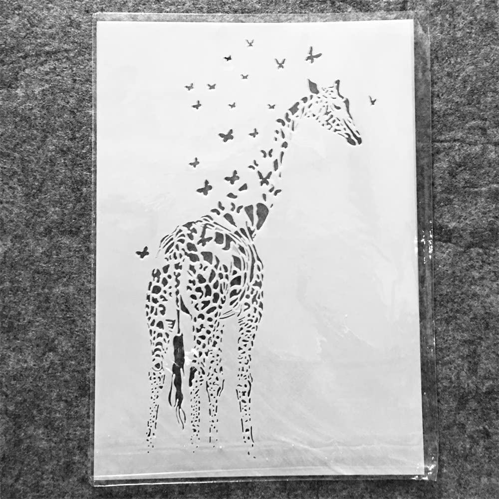 Giraffe Stencil For Wall