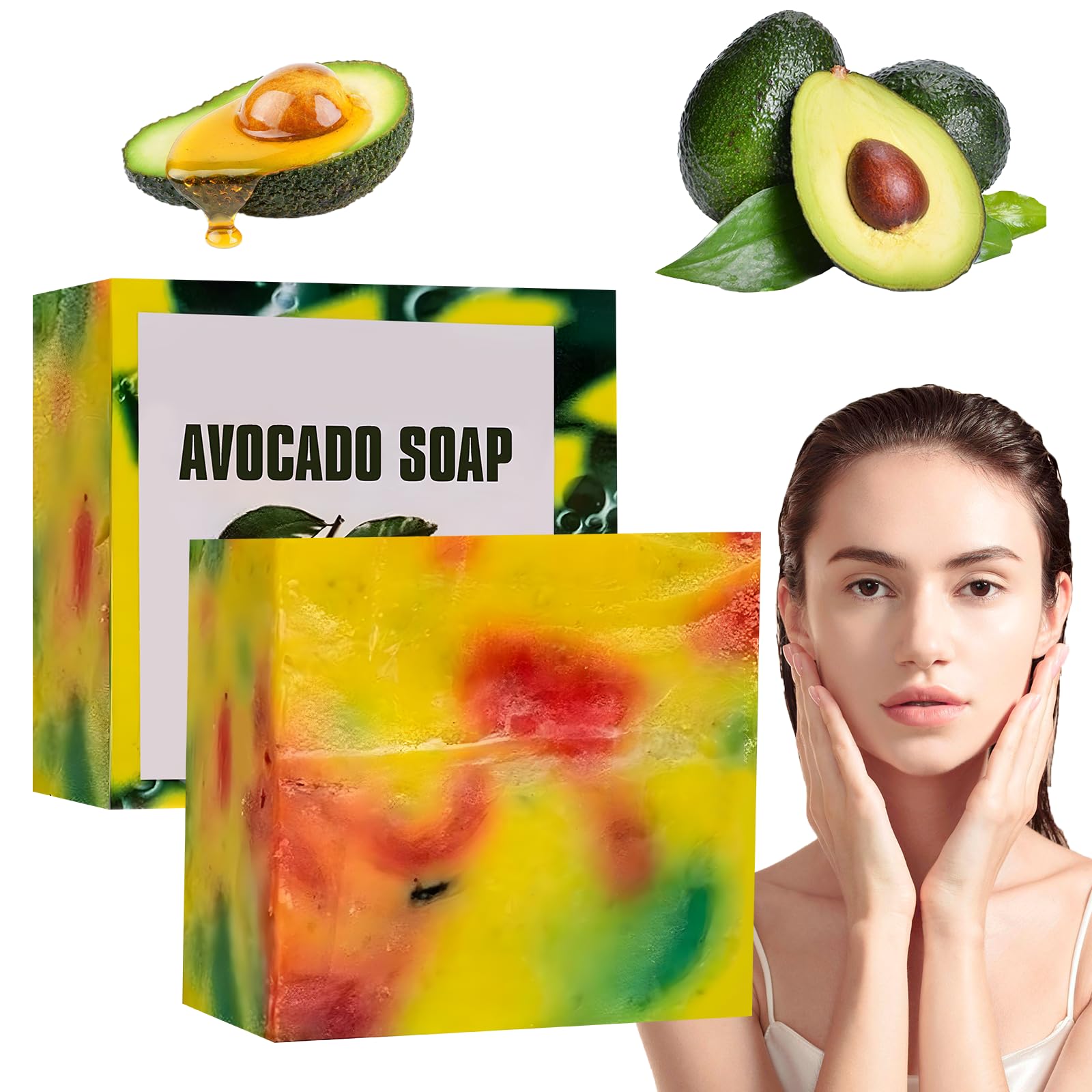 Amazon.com : incthoust Yamusa Avocado Soap,Yamusa Handmade Avocado Soap ...