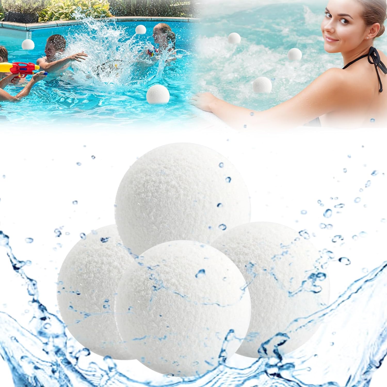 Amazon.com: JRQHF Absorber Balls of Scum for Spas Hot Tub, Reusable 3 ...
